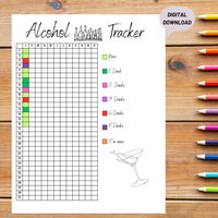 A5 Quit Alcohol Tracker, Printable Sobriety Journal, Simple Staying ...