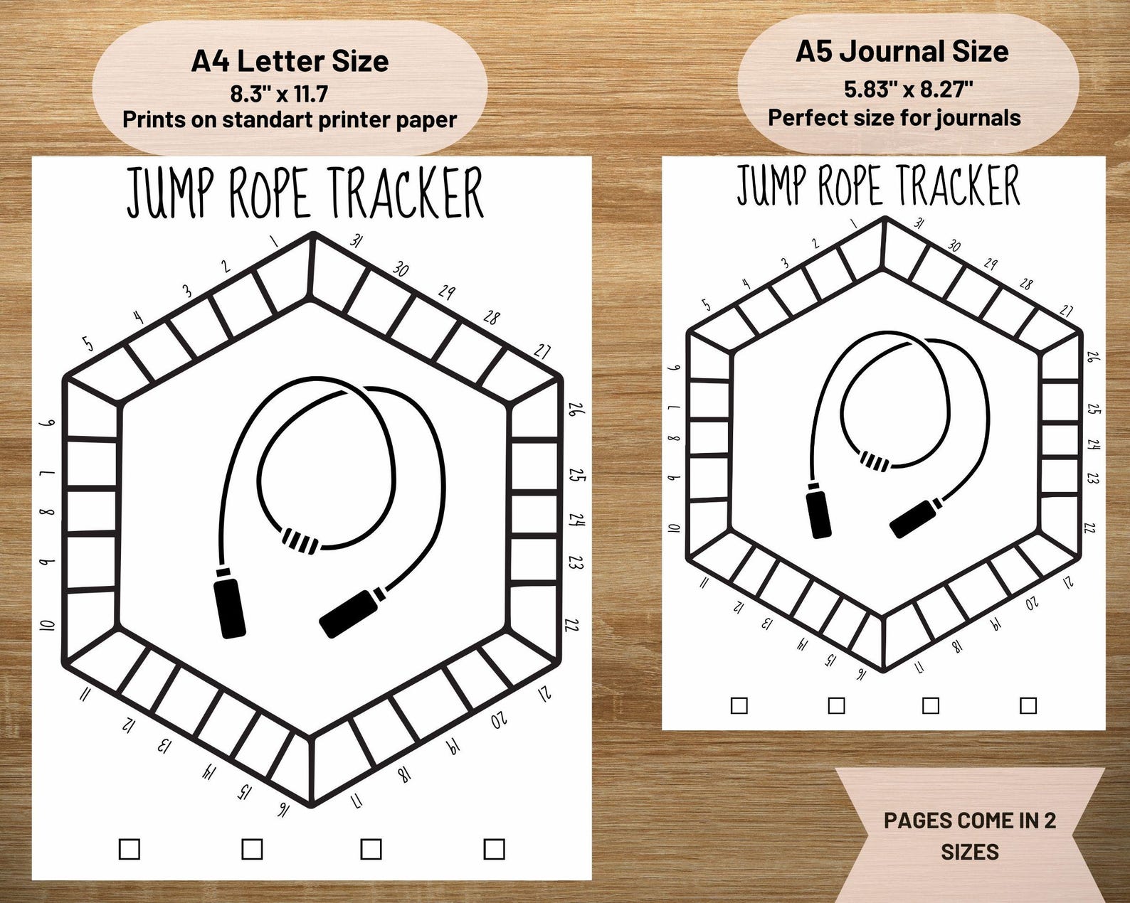 Monthly Jump Rope Tracker – Printable Fitness Log - Etsy