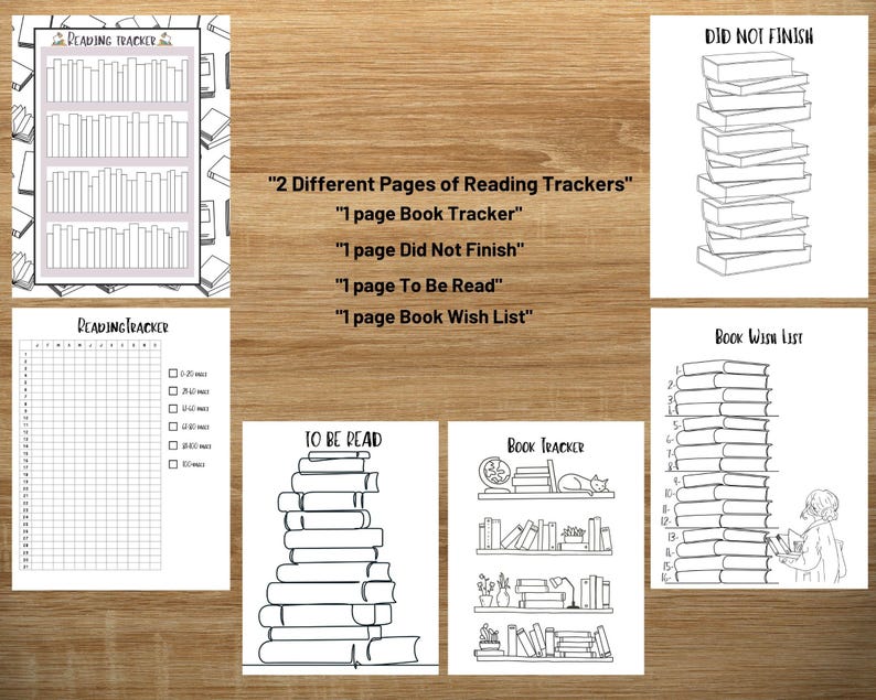 Digital Reading Journal: Printable Book Log, Reflection Tracker ...