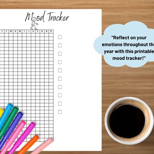 Yearly Pixel Mood Tracker – Pre-filled & Blank Printable Set - Etsy