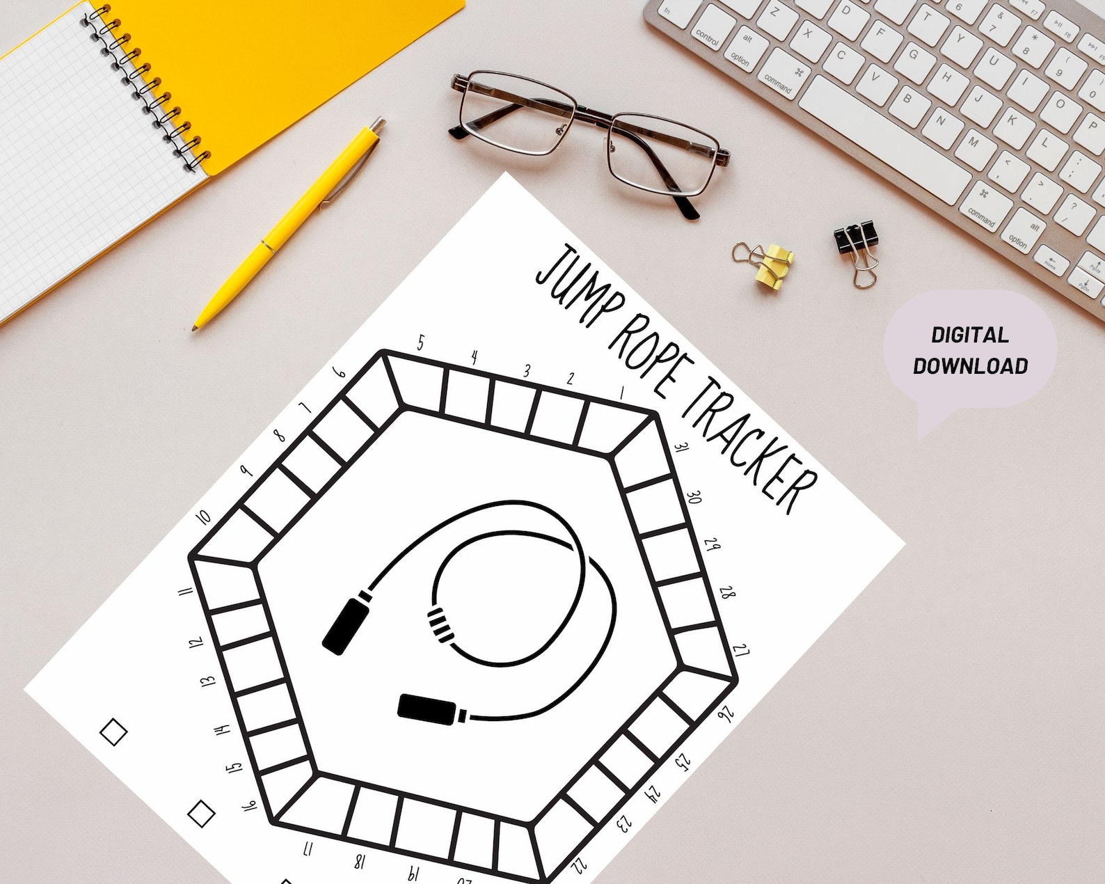 Monthly Jump Rope Tracker – Printable Fitness Log - Etsy