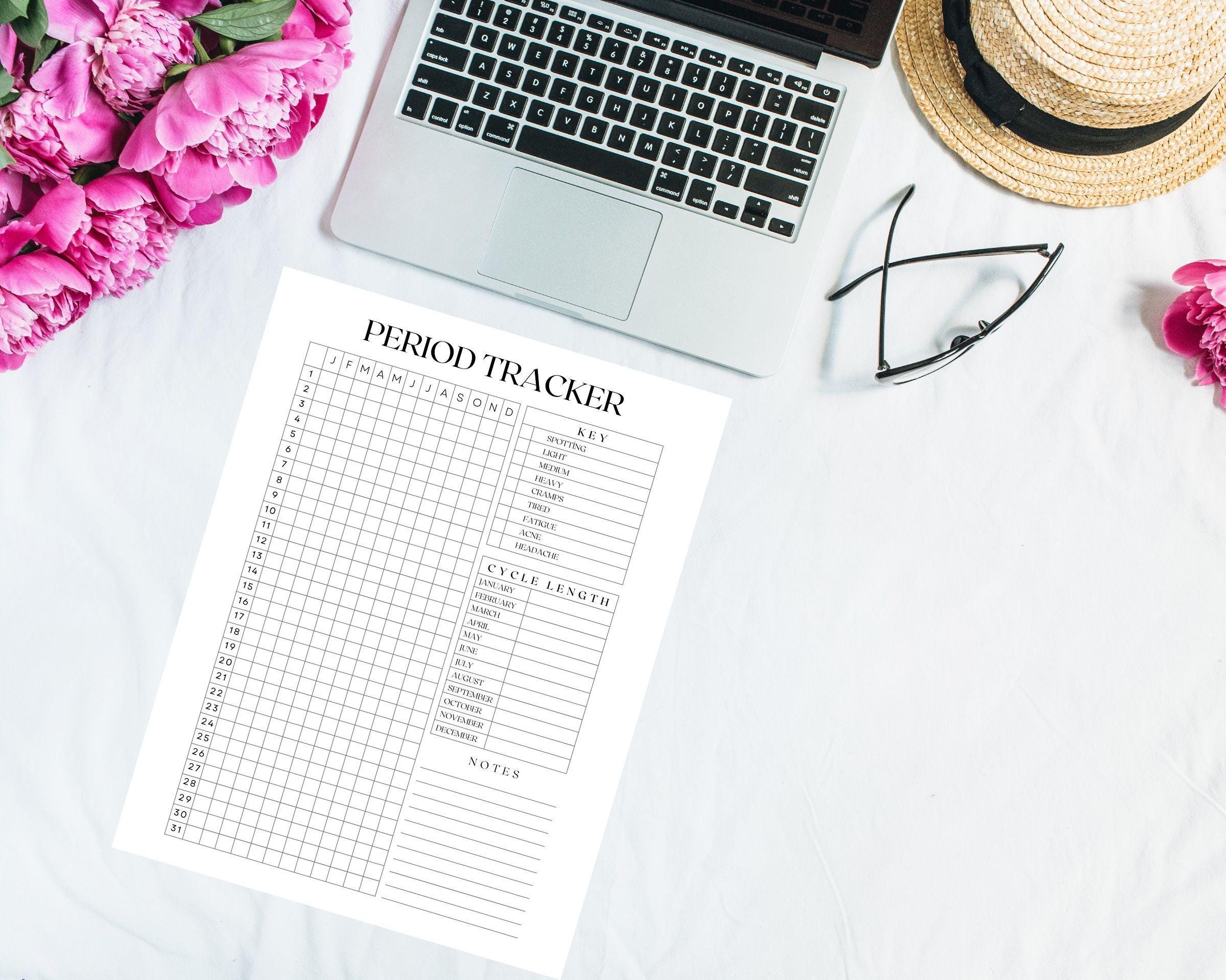 Printable Period Tracker – Monitor and Manage Your Monthly Cycle - Etsy