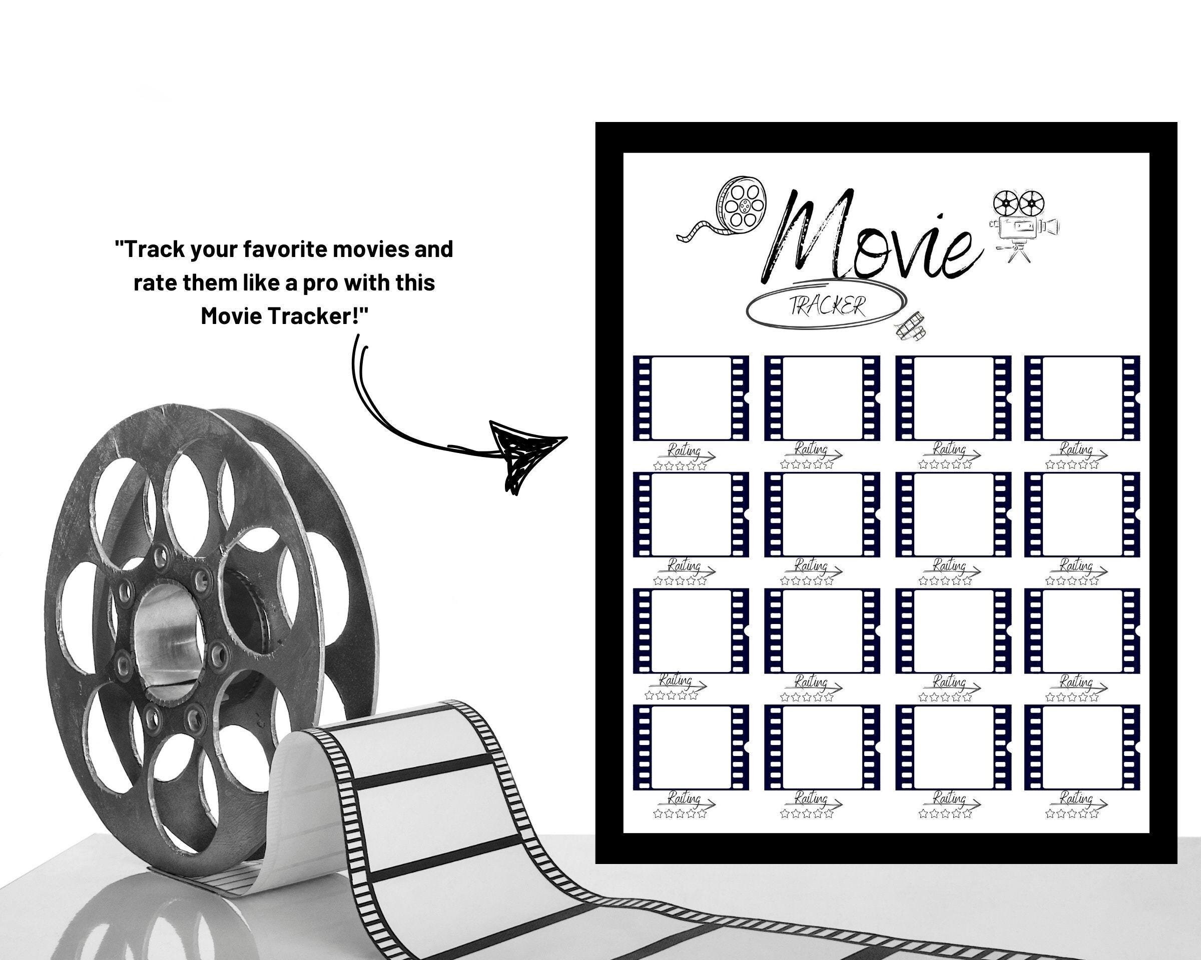 Printable Movie Tracker Log and Rate Your Favorite Films - Etsy