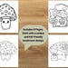 Printable Mushroom Coloring Pack: 8 Unique Designs for Kids - Digital ...