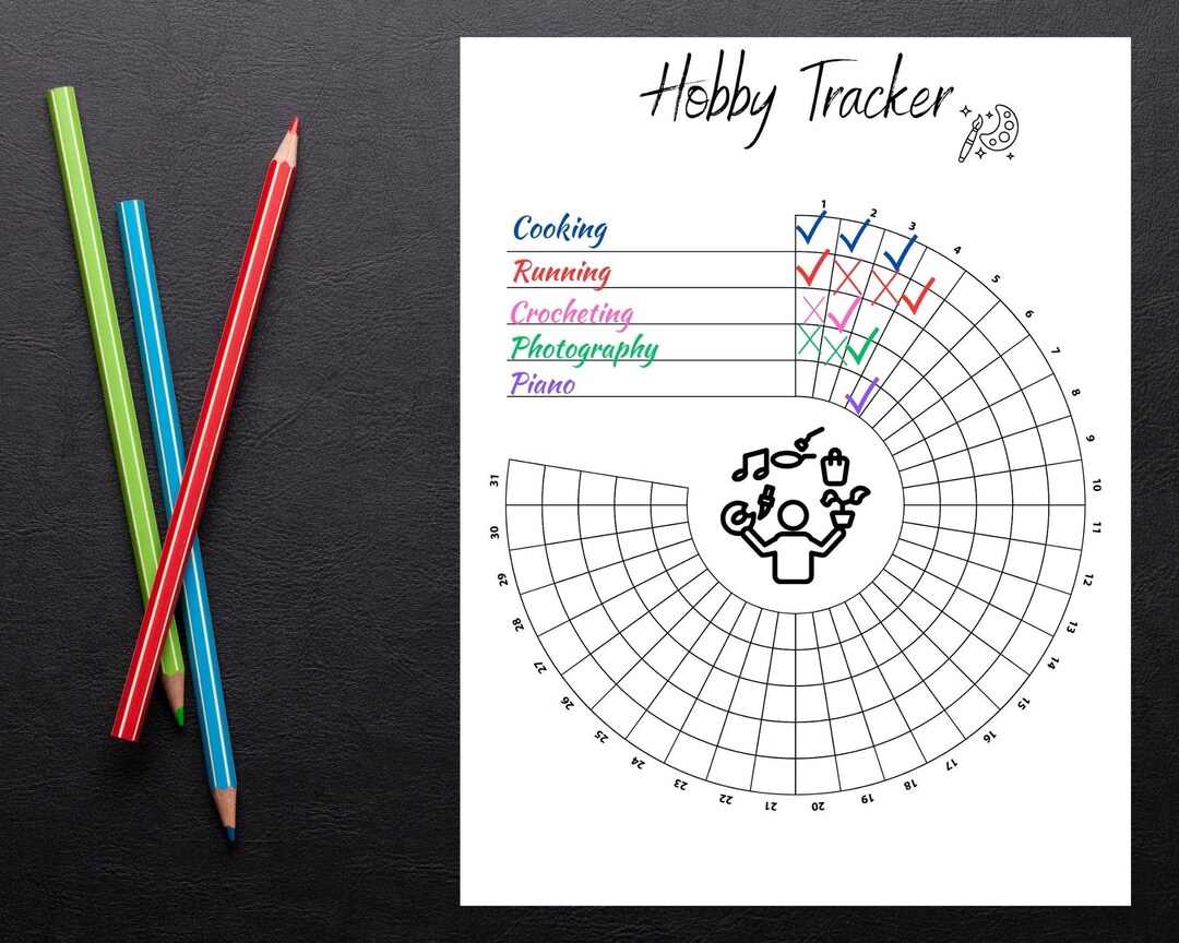 Printable Hobby Tracker – Organize and Celebrate Your Favorite ...