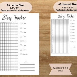 Printable Sleep Tracker – Monitor and Improve Your Sleep - Etsy
