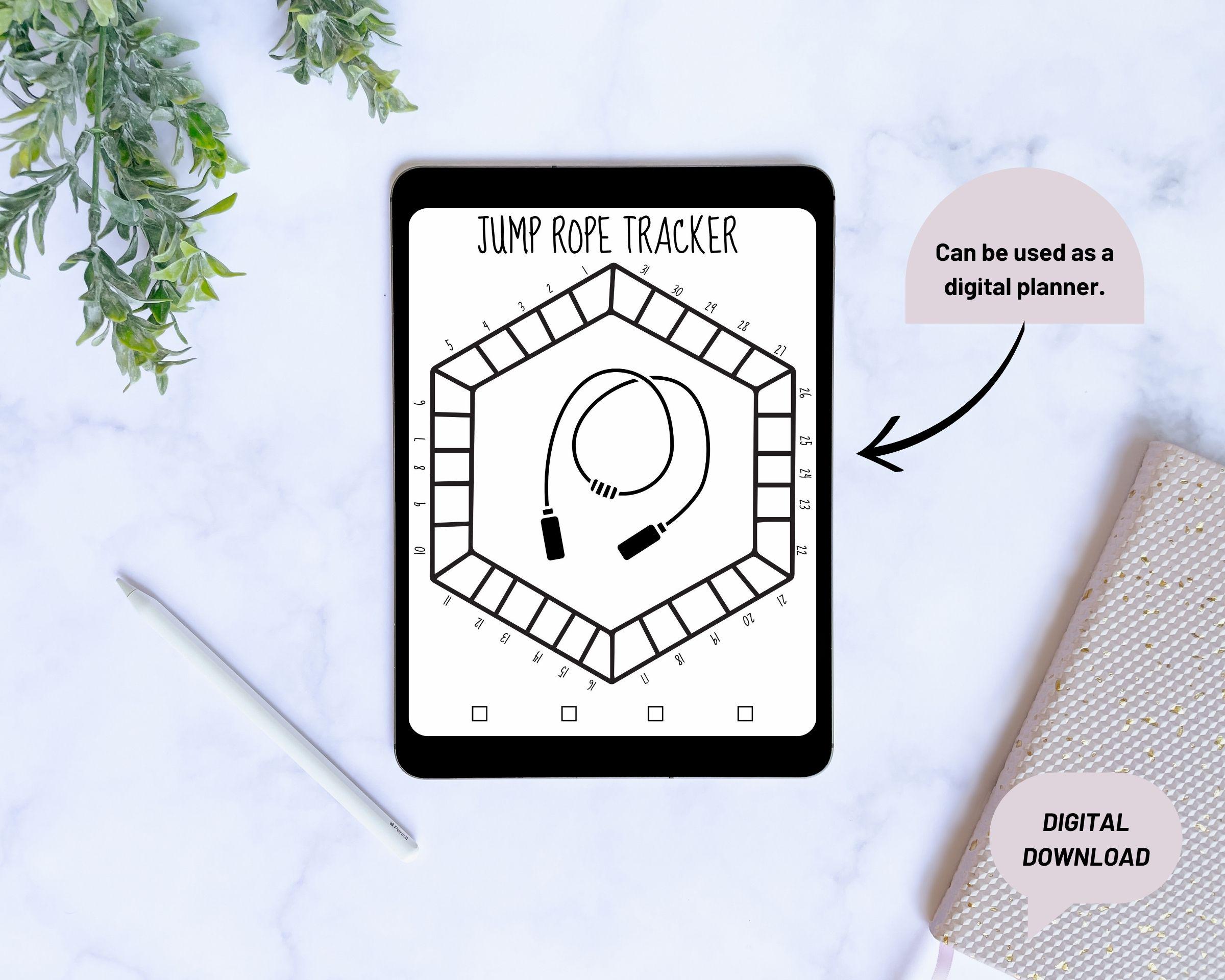 Monthly Jump Rope Tracker – Printable Fitness Log - Etsy