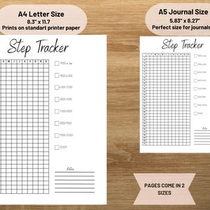 Printable Step Tracker – Track Daily Steps and Fitness Goals - Etsy