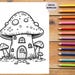 Printable Mushroom Coloring Pack: 8 Unique Designs for Kids - Digital ...