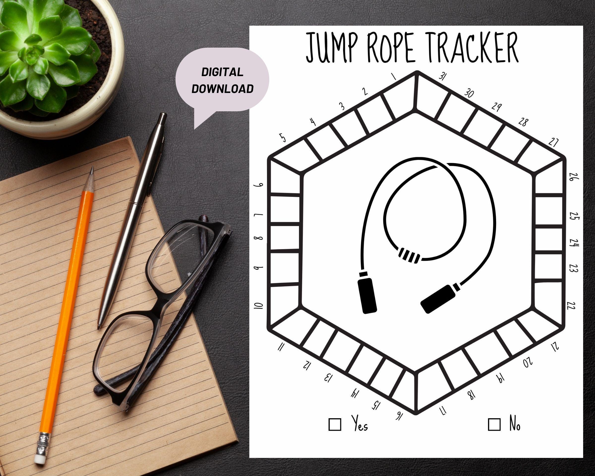 Monthly Jump Rope Tracker – Printable Fitness Log - Etsy