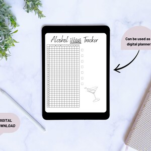 Printable Alcohol Tracker – Track and Reflect on Your Consumption - Etsy