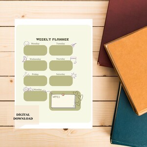 Printable Digital Planner for Weekly Agenda and To-do Organization ...