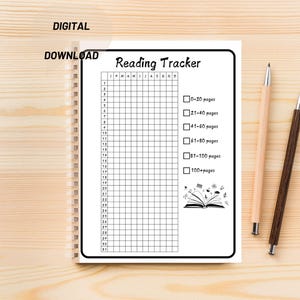 Printable Reading Tracker & Log Track and Organize Your Books - Etsy