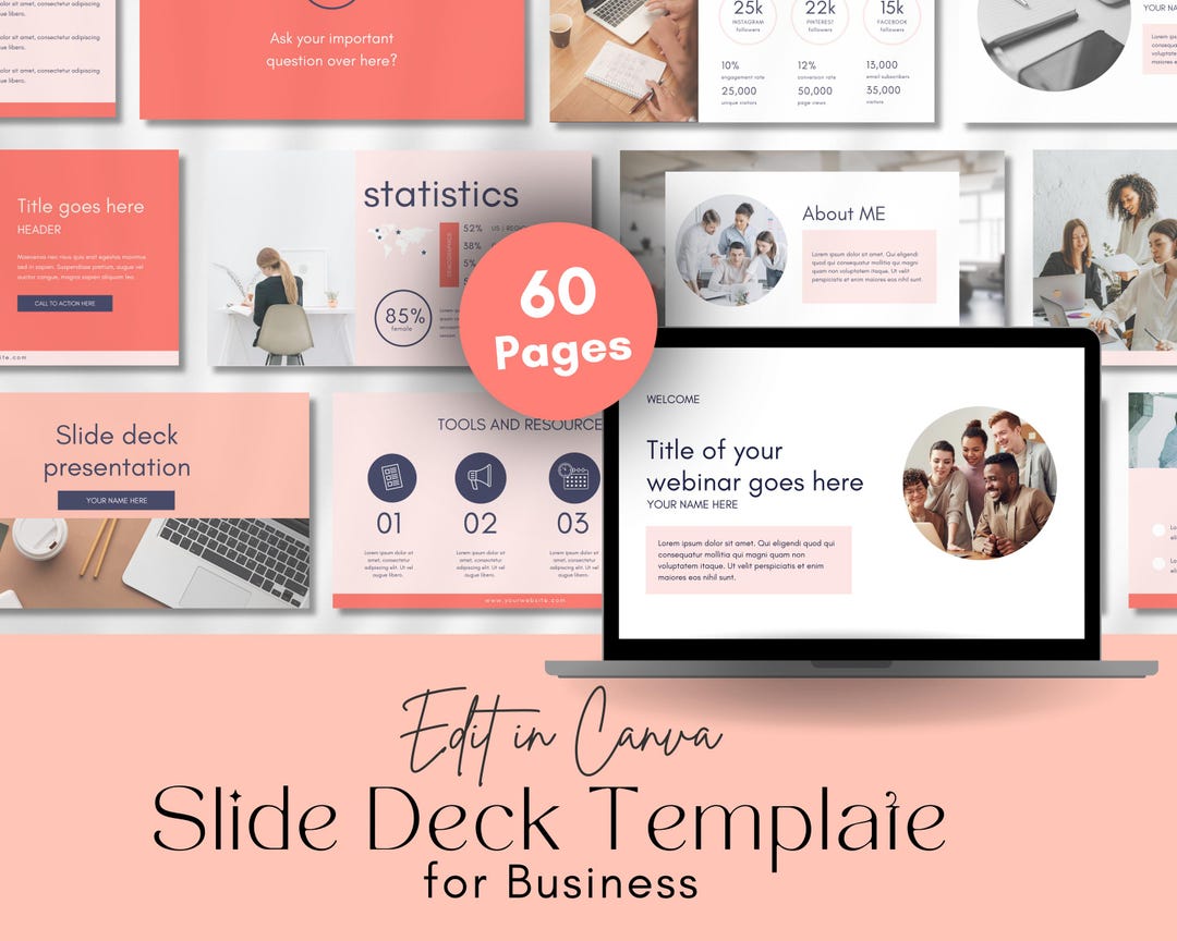 Editable Slide Deck Template – Business Proposal, Webinar, Product ...