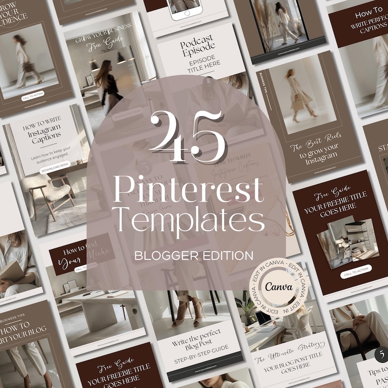 Pinterest Clean Template - Etsy UK