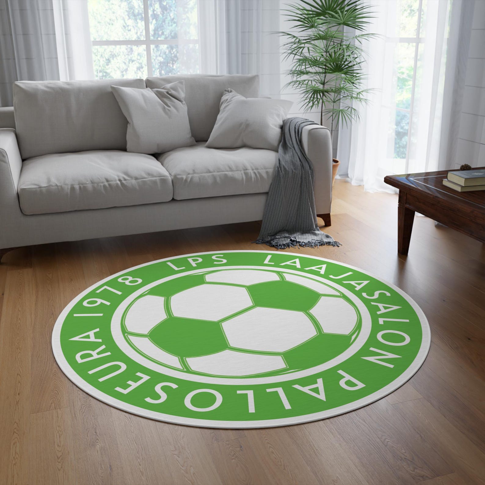 LPS Custom Round Rug With Club Logo - Etsy