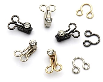 144 Sets 1 Gross of Hook and Eye Claps for Dresses Shirts - Etsy