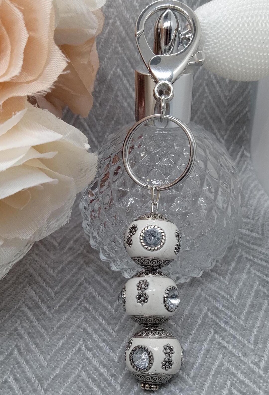 Key Ring, Lucky Charm, Bohemian Chic Accessory, Women's Gift, Trendy ...