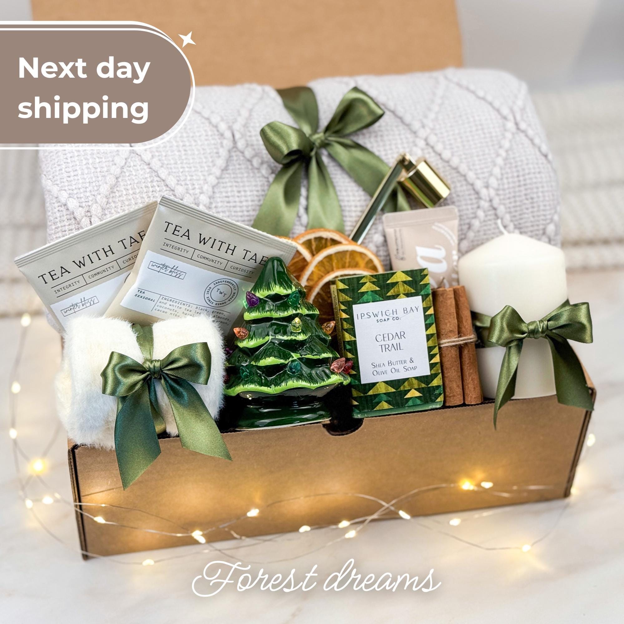 Cozy Winter Gift Box: Christmas Gift for Your Loved One With Blanket ...