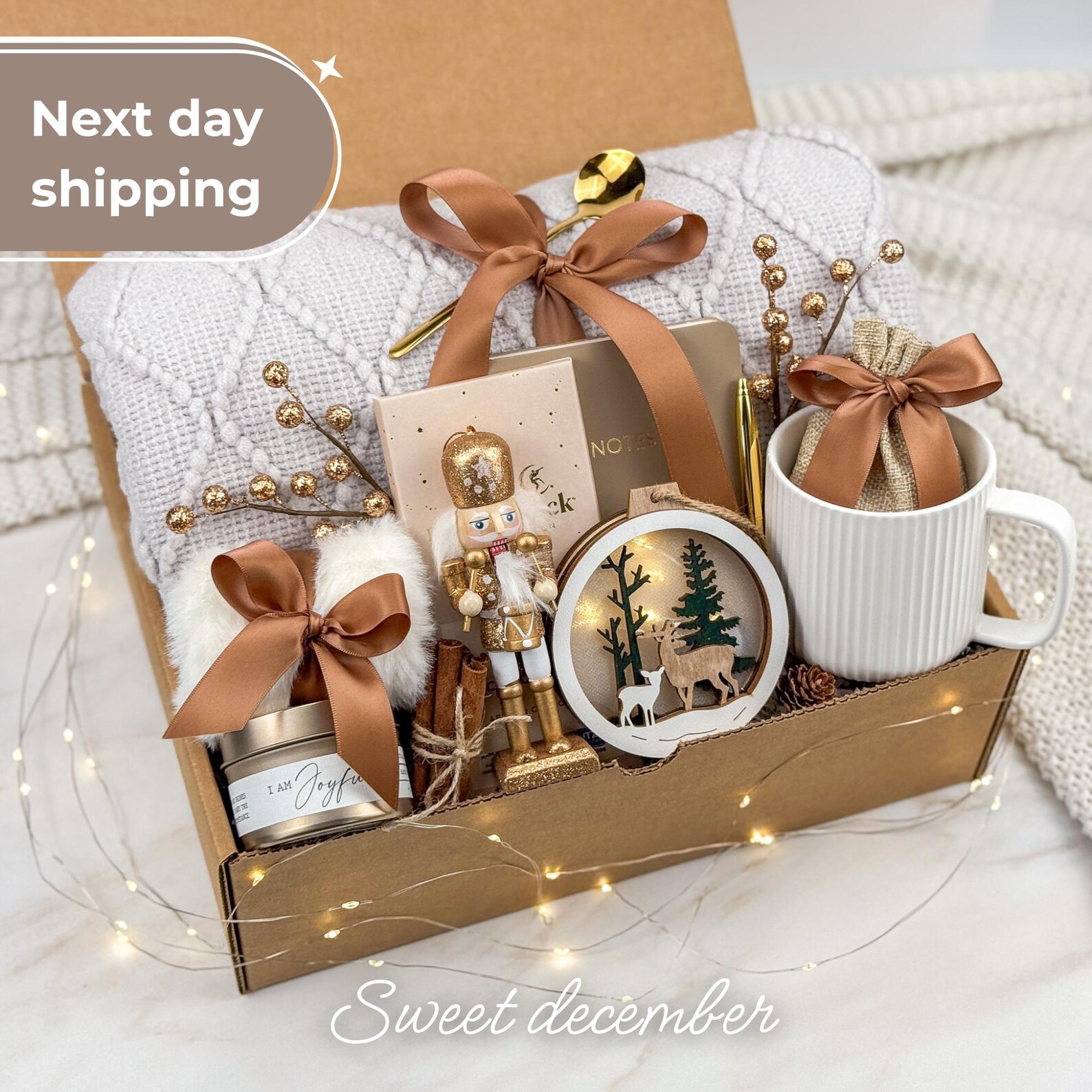 Cozy Winter Gift Box, Christmas Gift for Loved One, Holiday Care ...