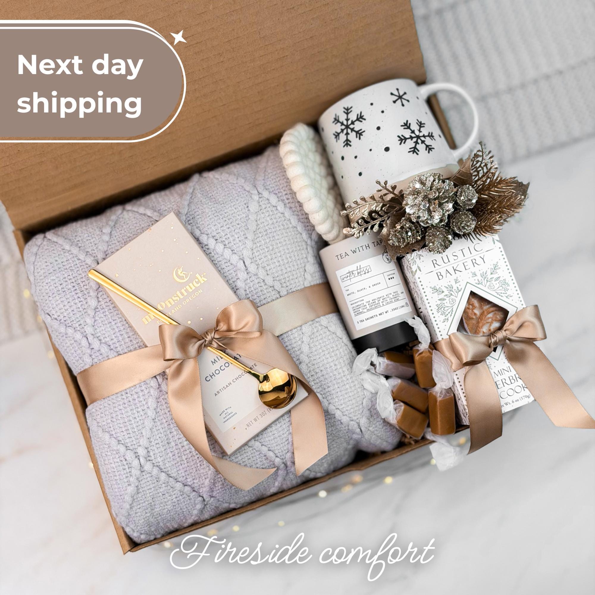 Cozy Winter Gift Box, Christmas Gift for Loved One, Holiday Care ...