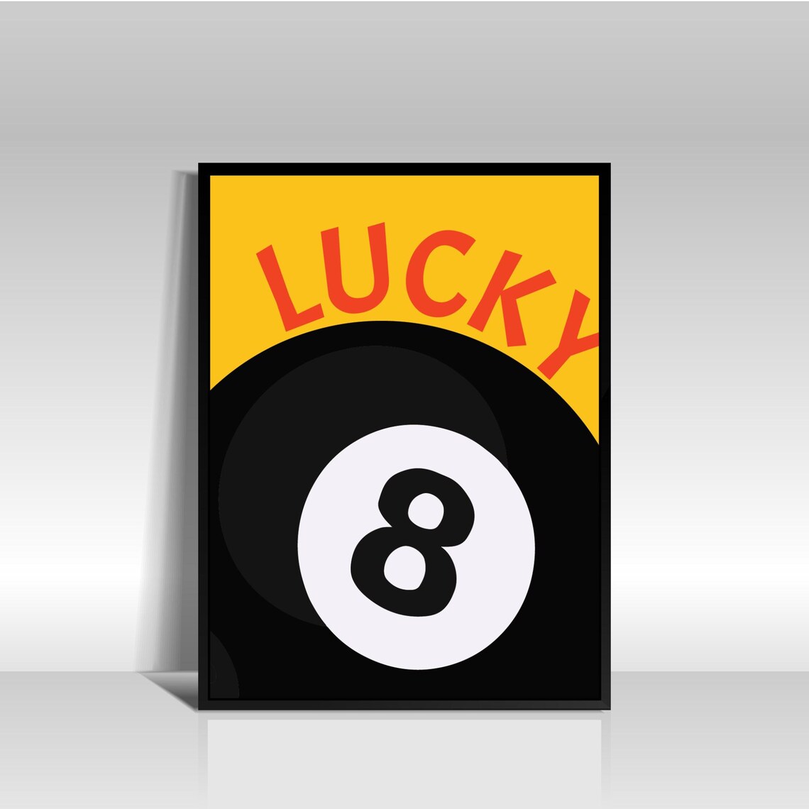Vintage Pool 8 Ball Poster PNG, Black and White Funky Aesthetic Print ...