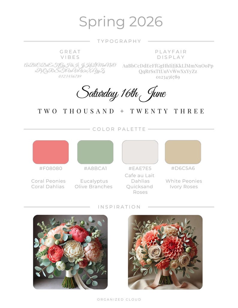 Spring 2026 Wedding Moodboard Inspiration Create Your Dream Palette Hex ...