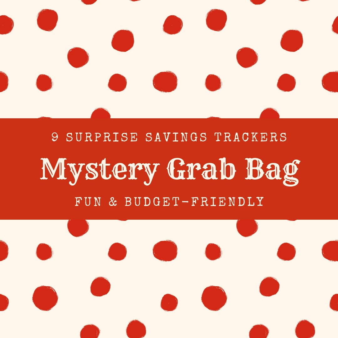 Mystery Grab Bag 9 Surprise Savings Trackers | Fun & Budget-friendly ...