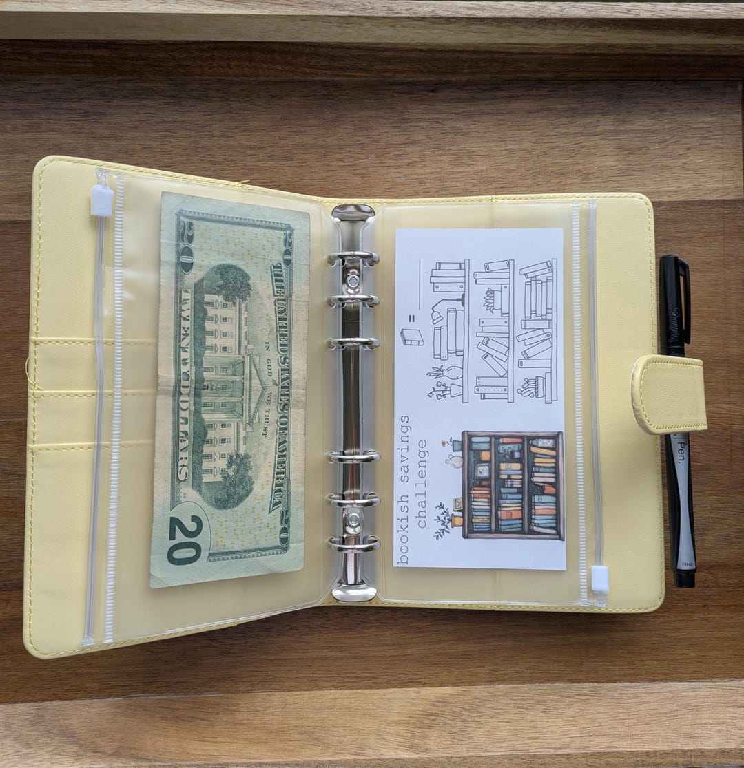 Cash Binder System Pale Yellow Cash Stuffing Personal Budget Binder ...