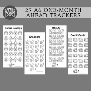A6 Budget Trackers: One Month Ahead Savings (digital Download) - Etsy