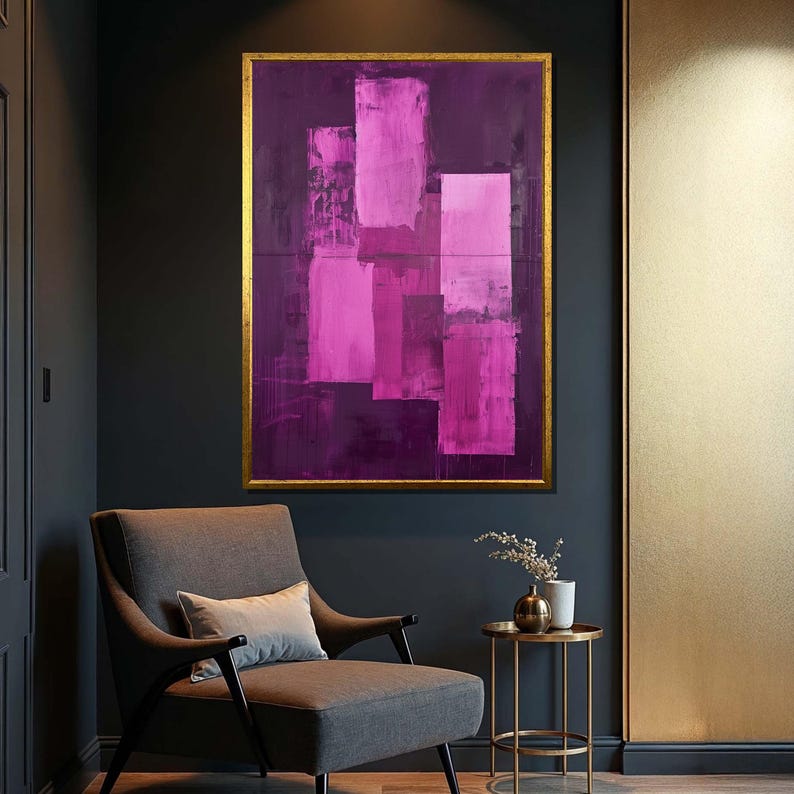 Mark Rothko Purple Abstract Canvas Painting: Large Wall Art - Etsy