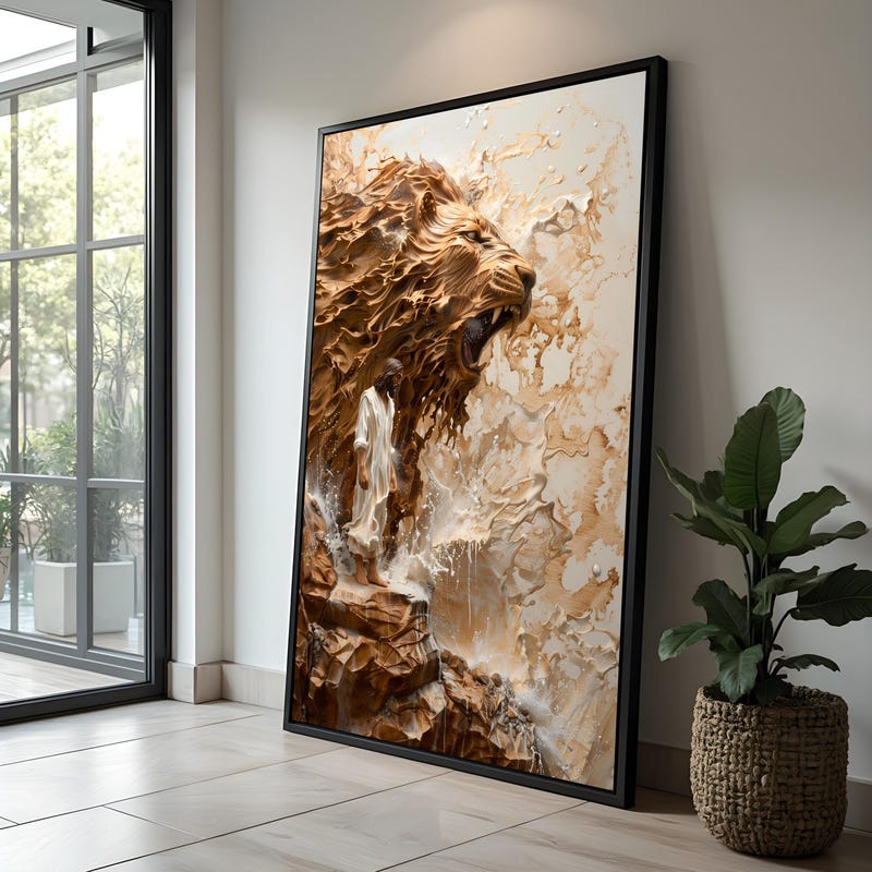 Lion and Judah Wall Art - Etsy UK