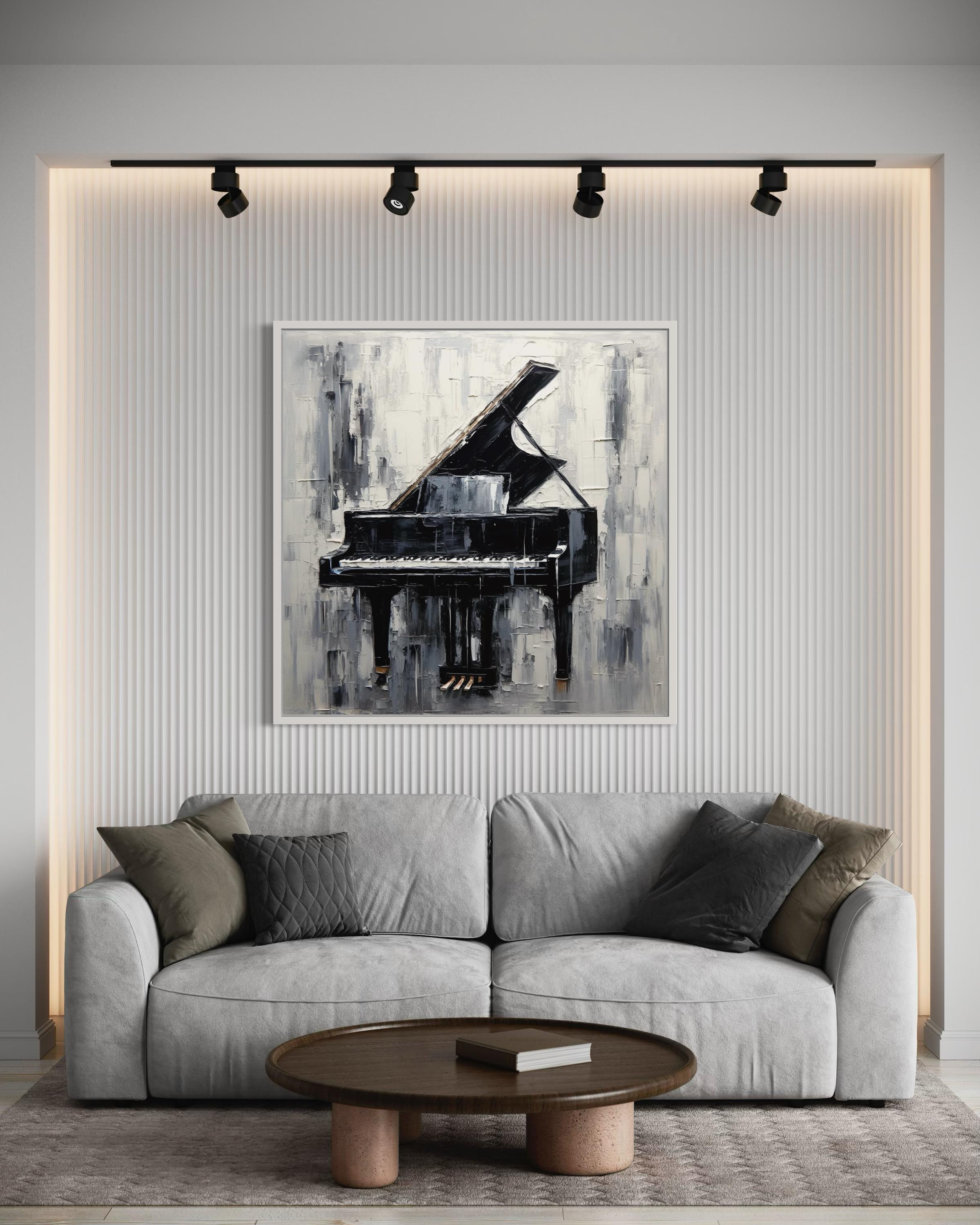 Abstract Grand Piano Canvas Art: Music Lover's Wall Decor - Etsy