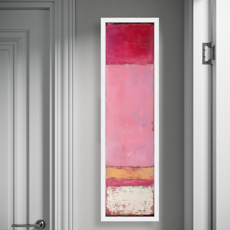 Mark Rothko Style Canvas Print, Pink Red Modern Art - Etsy