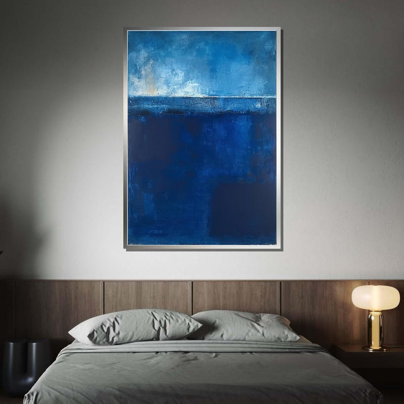 Mark Rothko Blue Canvas Painting, Mark Rothko Production, Mark Rothko ...