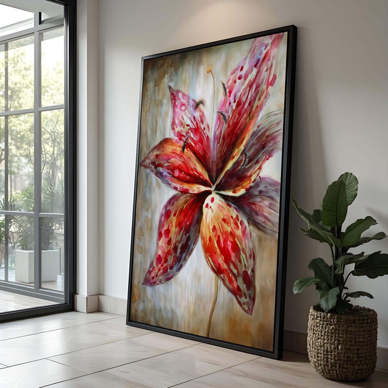 Large Flower Painting - Etsy