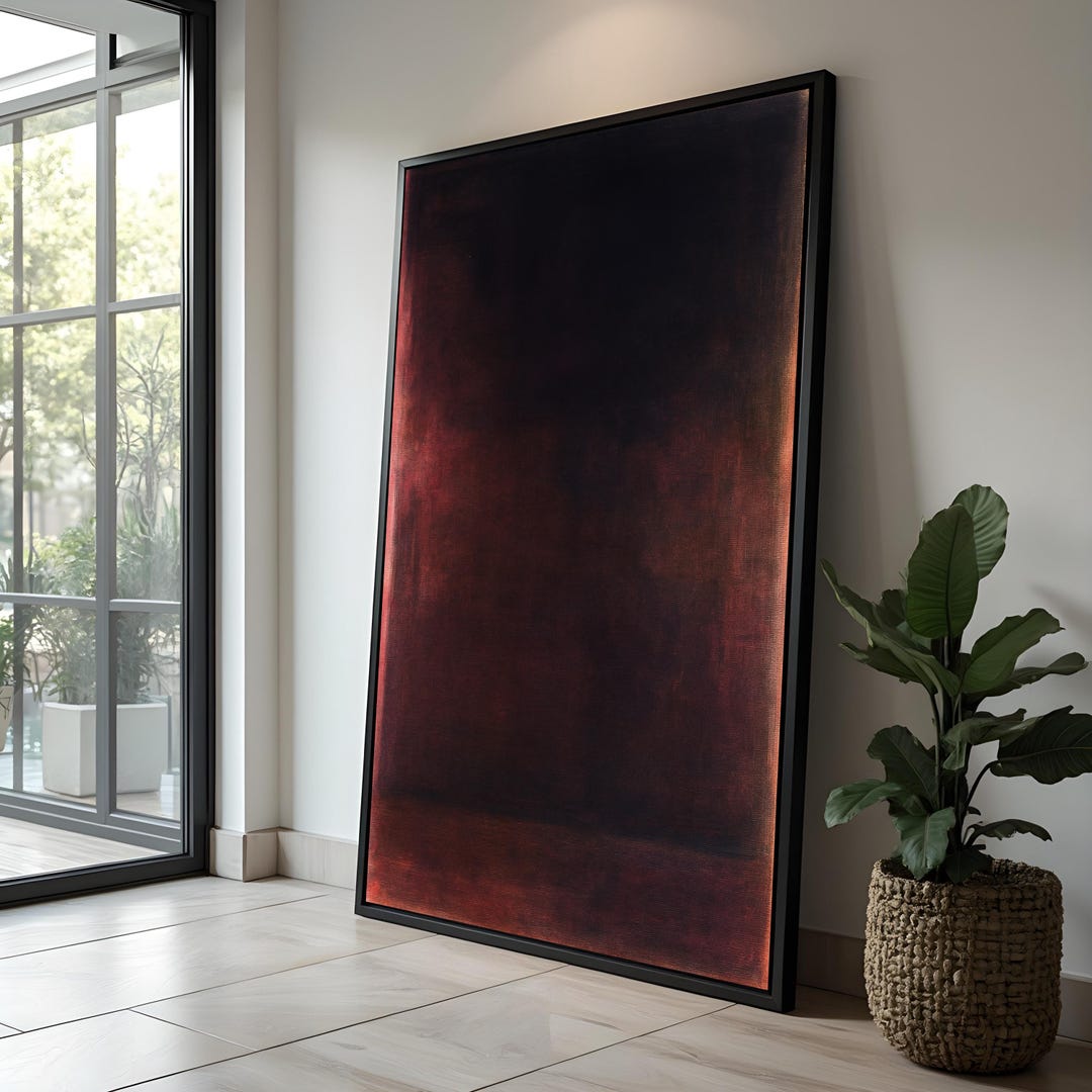MARK ROTHKO ART, Abstract Canvas Print – Mark Rothko, Minimalist ...