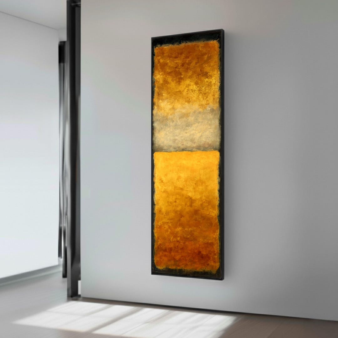 Mark Rothko Canvas, Warm Amber and Gold Wall Art, Mark Rothko Modern ...
