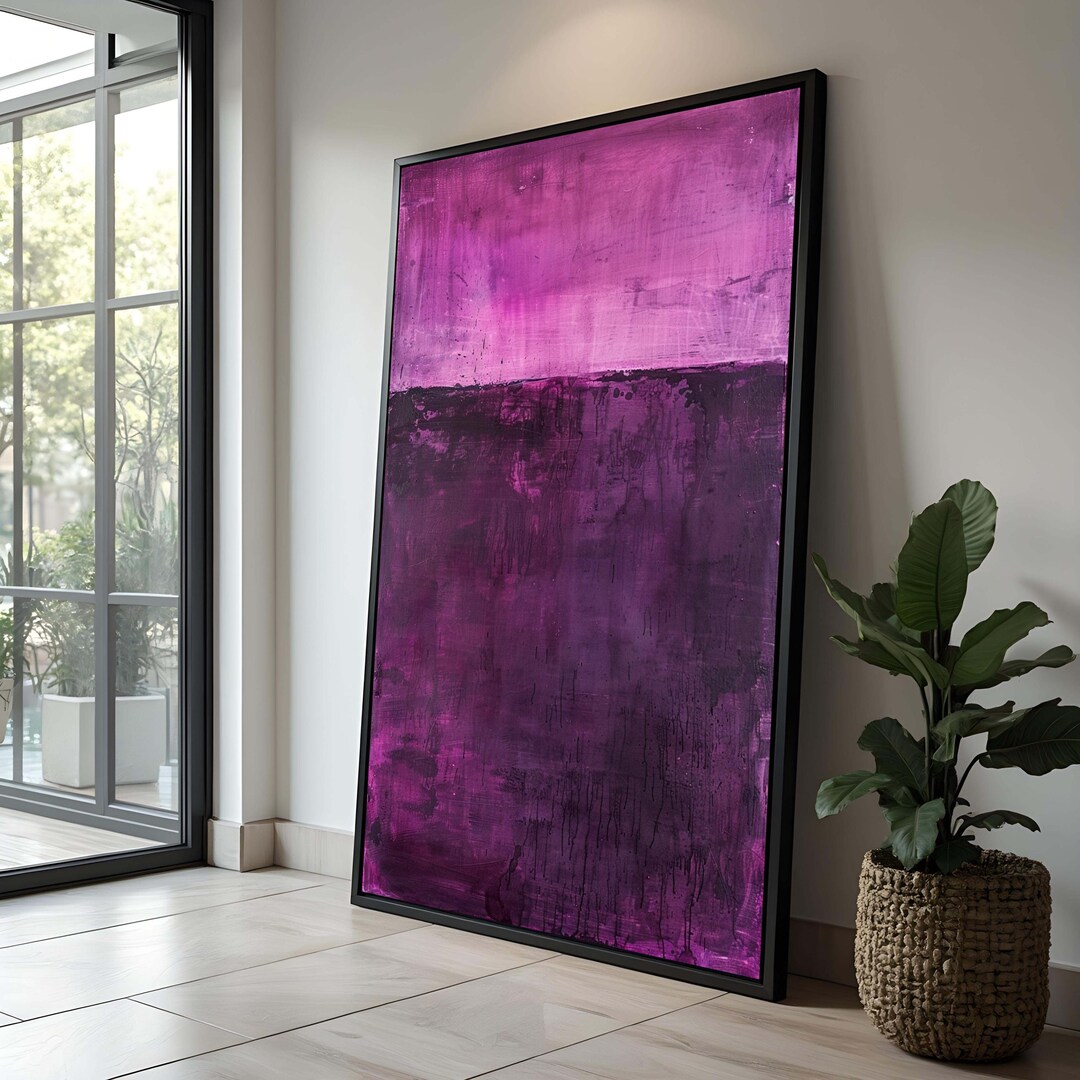 Mark Rothko Purple Canvas Painting, Mark Rothko Production, Mark Rothko ...