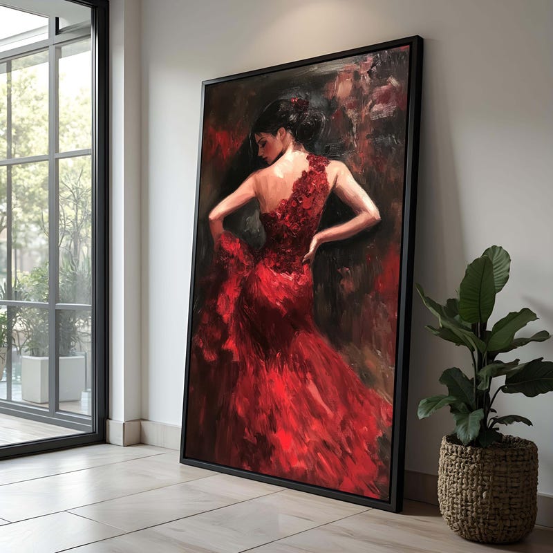 Flamenco Dancer Painting - Etsy