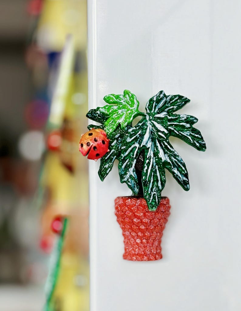 Unique Hand Painting 3D Print Basic Model Beautiful Plant Leaves ...