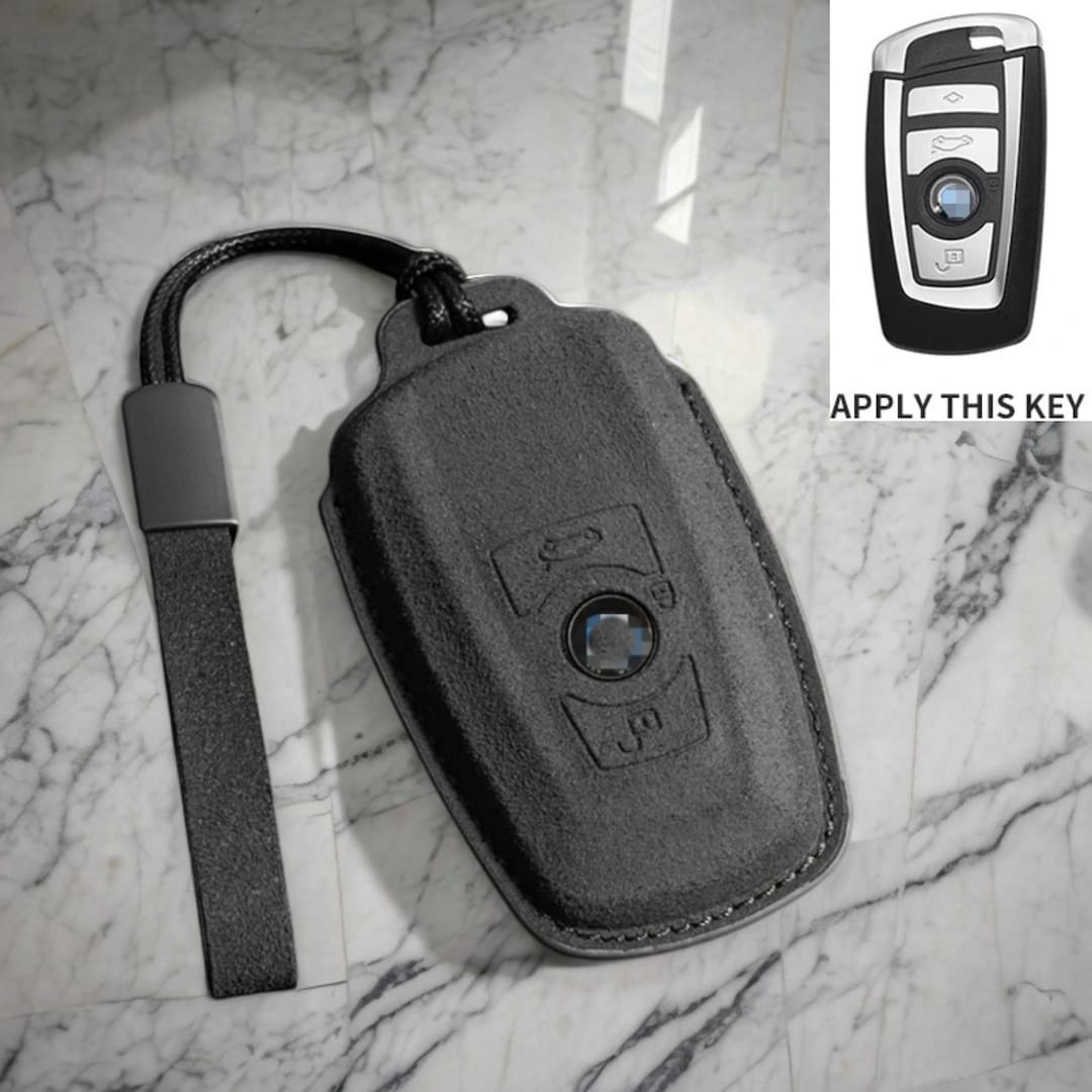 BMW Handcrafted Leather Key Fob Cover for 3 5 4 Series X5 X6 Keychain ...