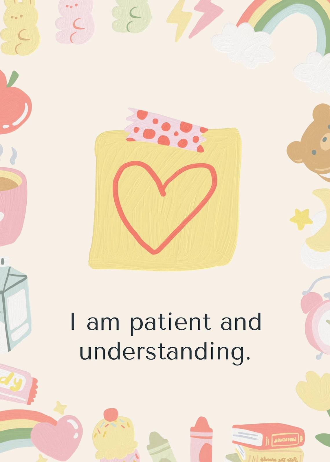 Editable Affirmation Cards | Instant Download | Customizable Printable ...