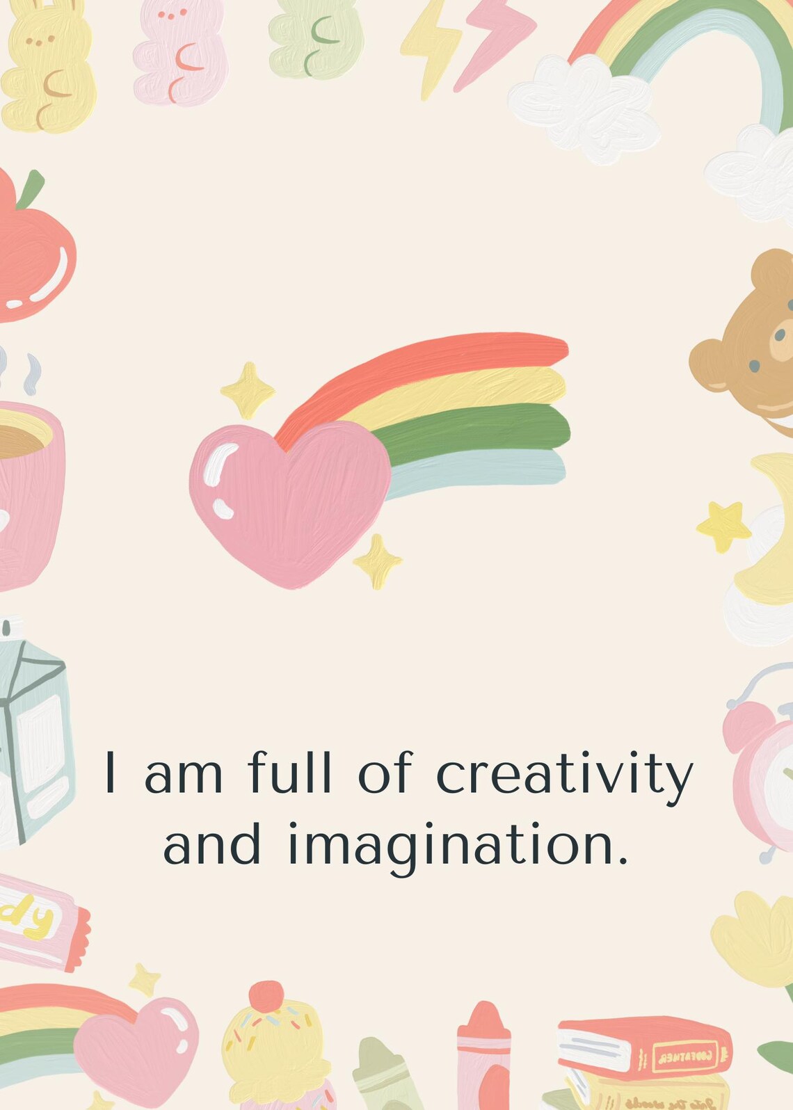 Editable Affirmation Cards | Instant Download | Customizable Printable ...