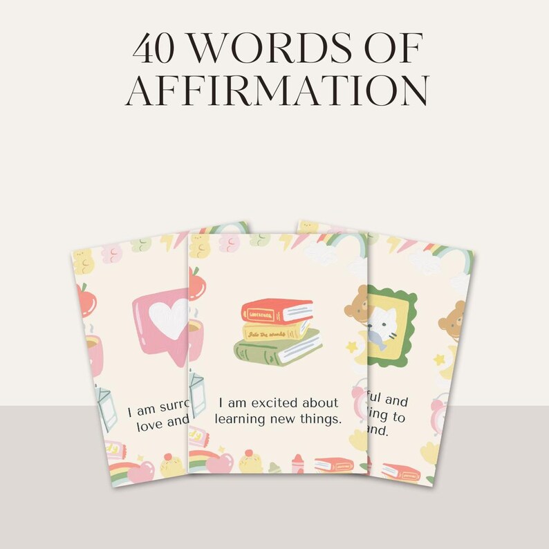 Editable Affirmation Cards | Instant Download | Customizable Printable ...