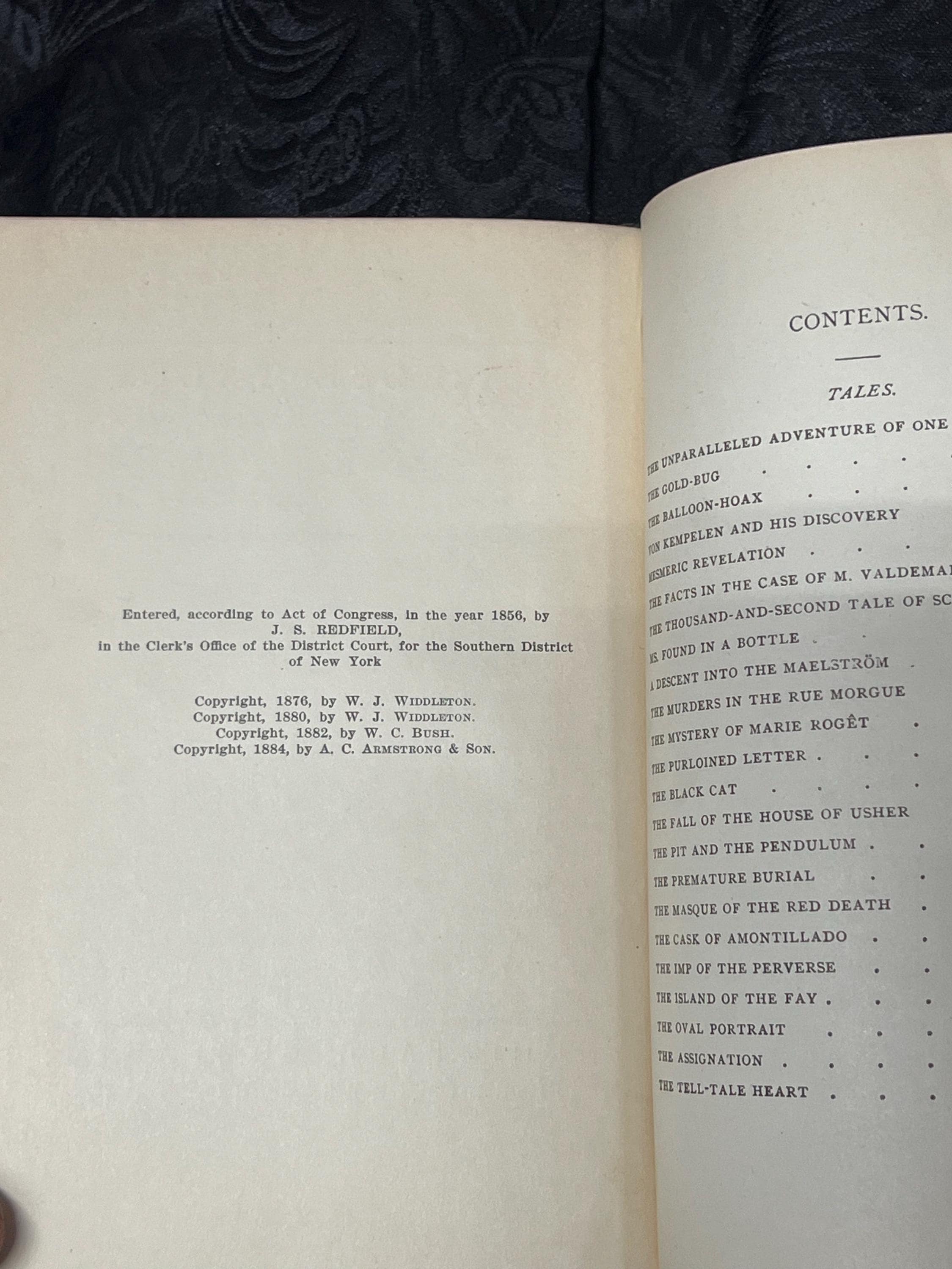 Edgar Allan Poe Illustrated Cabinet Edition, Complete 6 Volumes, 1876 ...