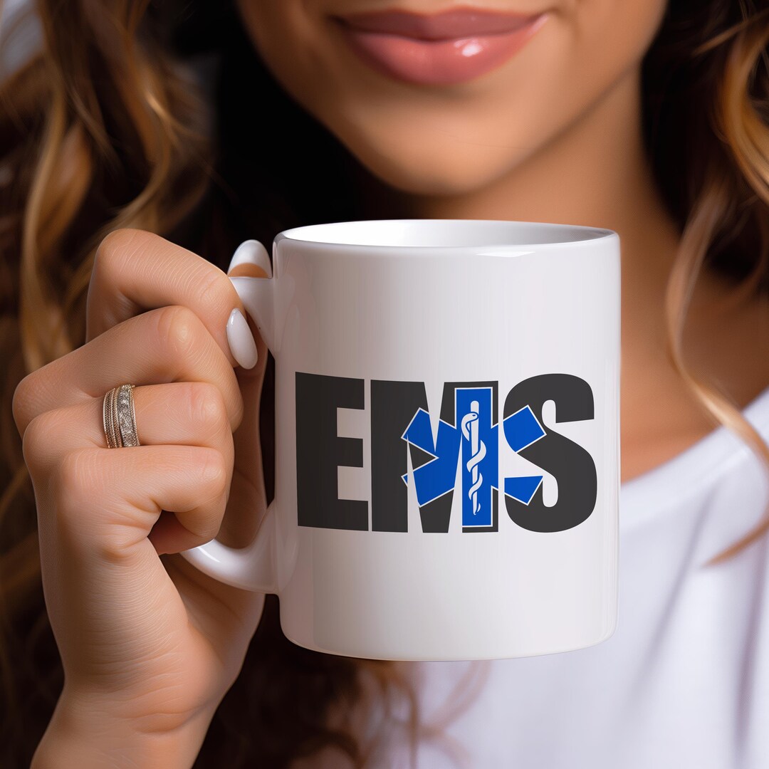EMS Star of Life Mug; Emergency Medical Services Coffee Cup; Gift for ...