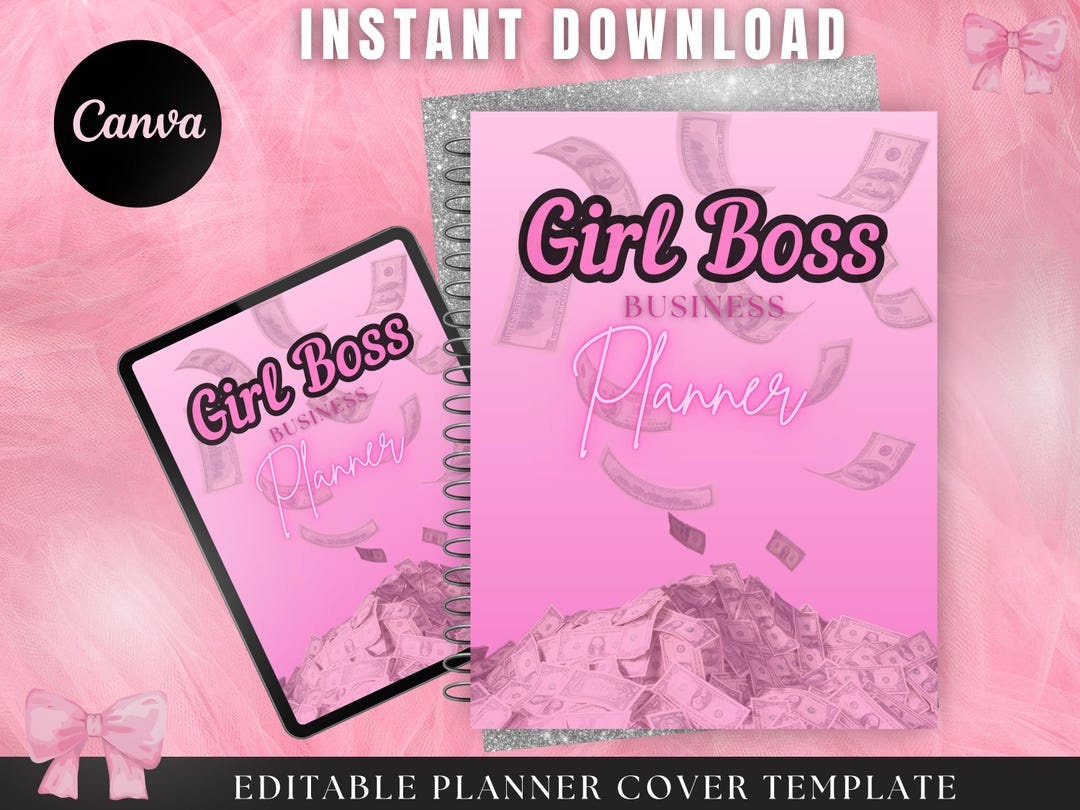 Editable Planner Cover Template, DIY Planner Cover, Canva Customizable ...