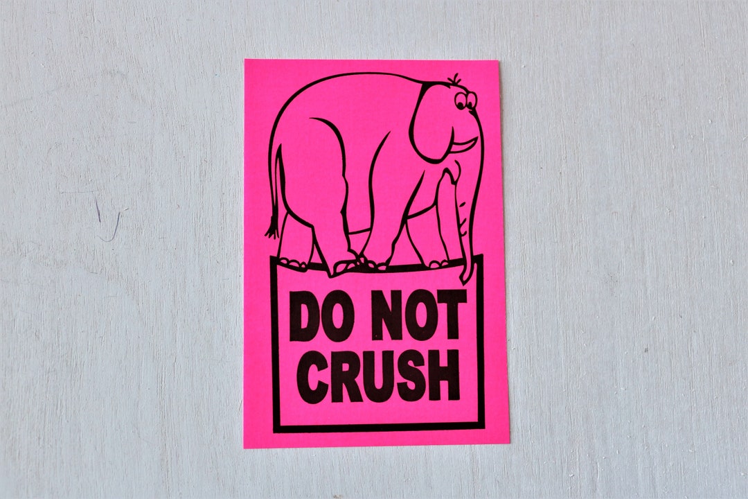 Fragile Do Not Crush Handle With Care Labels Stickers by the Roll Used ...