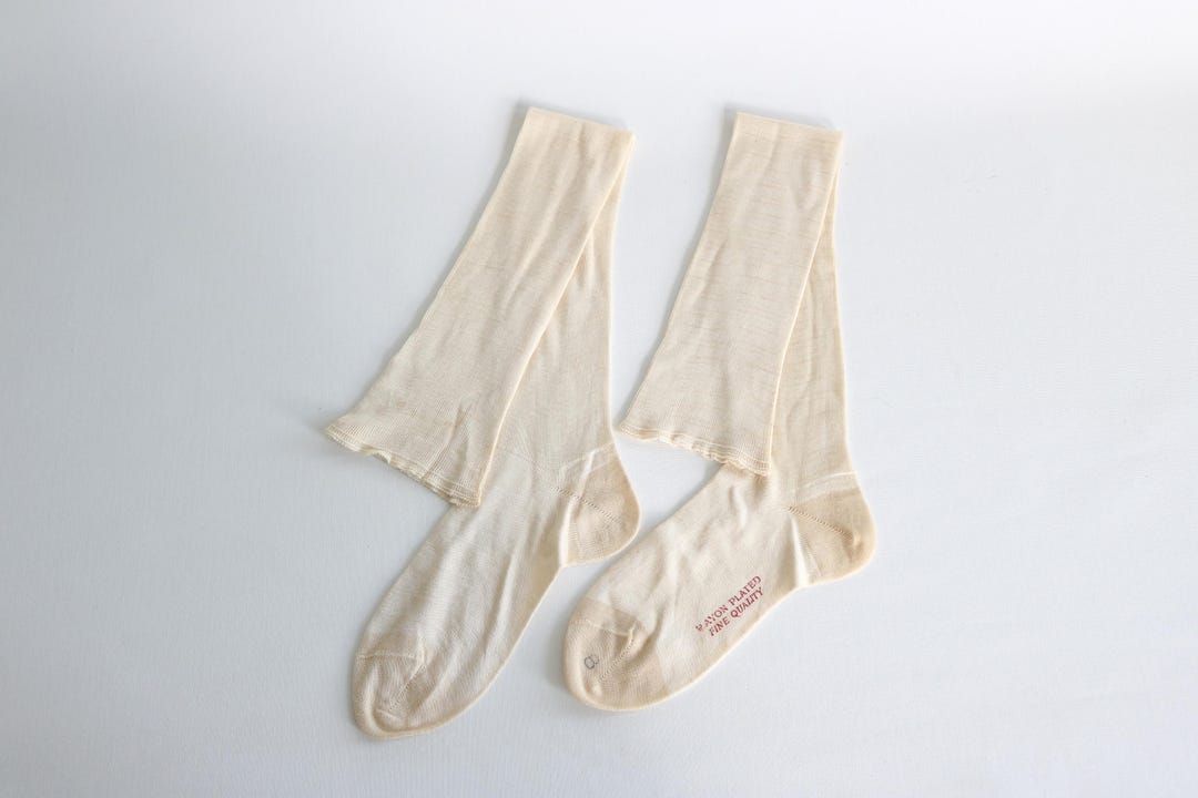 Antique Victorian Edwardian Flapper Stockings Hosiery Over the Knee ...